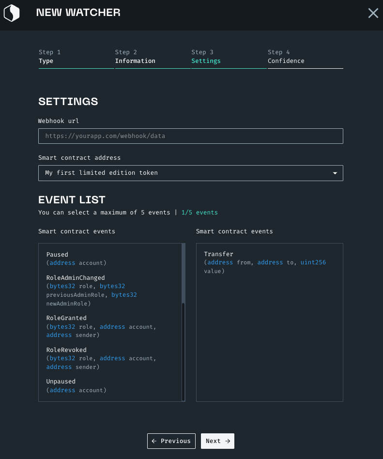 Custom event(s) | STARTON DOCUMENTATION Custom event(s) | STARTON DOCUMENTATION